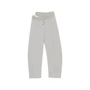 Attico Grey Cotton Lyocell Track Pants - Gray