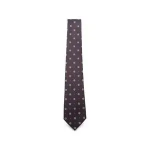 Saint Laurent Silk Jacquard Weave Neck Tie - Blue