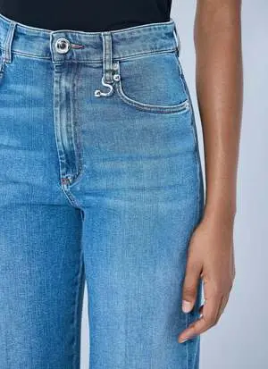 Sportmax Cropped Wide-leg Denim Jeans - Blue