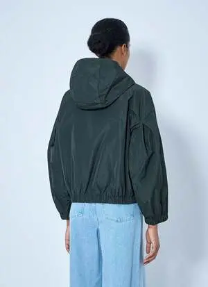 Max Mara Hooded Zip Jacket - Green