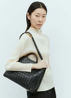 Bottega Veneta Medium Andiamo Handbag - Black