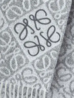 Loewe Anagram Wool And Cashmere Scarf