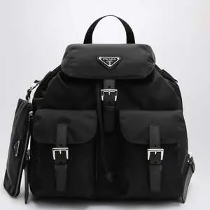 Prada Re-nylon And Saffiano Backpack With Pouch