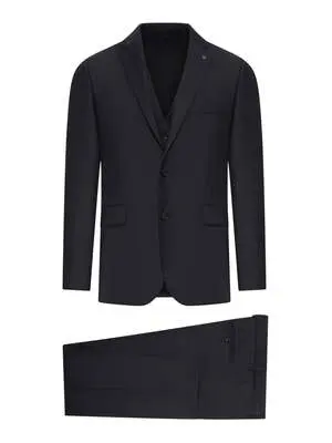 Tagliatore Bruce Tailored Wool Suit With Vest