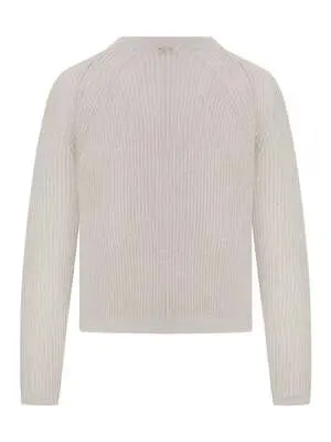 Herno Ribbed Sweater In Wool And Mohair Blend