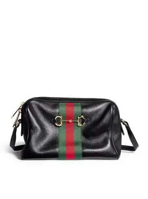 Gucci Horsebit Web Camera Bag Small Size - Black