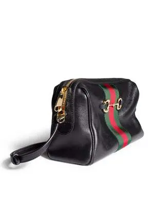 Gucci Horsebit Web Camera Bag Small Size - Black