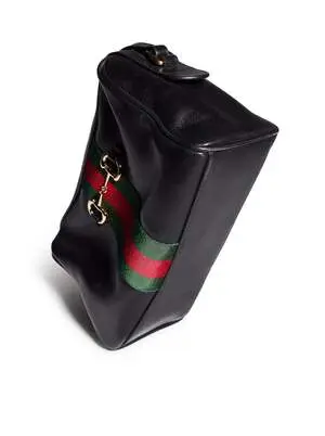 Gucci Horsebit Web Camera Bag Small Size - Black