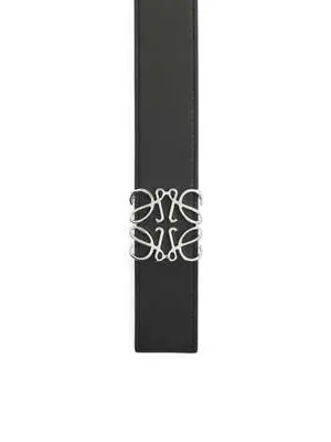 Loewe Anagram Reversible Belt In Smooth Calfskin