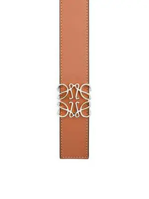 Loewe Anagram Reversible Belt In Smooth Calfskin