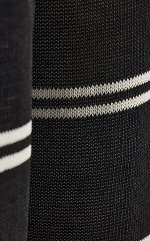ZULU & ZEPHYR Striped Knit Flared-leg Pants