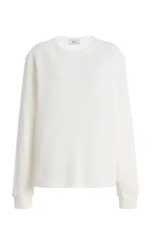WITH NOTHING UNDERNEATH Bessette Waffled Cotton Top
