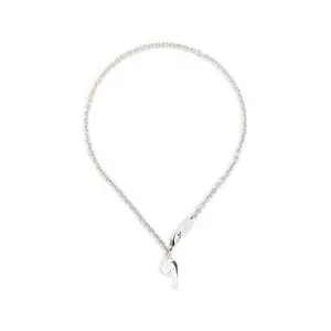 VIVIENNE WESTWOOD Tone Whistle Pendant Necklace With Crystal Embellishment - Silver