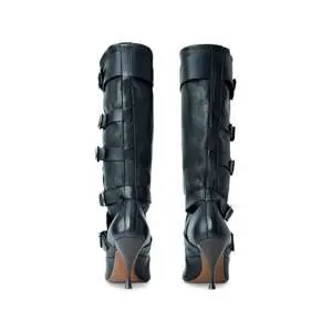 VIVIENNE WESTWOOD Sculptural Strap Pointed Toe Boots