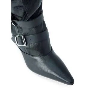 VIVIENNE WESTWOOD Sculptural Strap Pointed Toe Boots