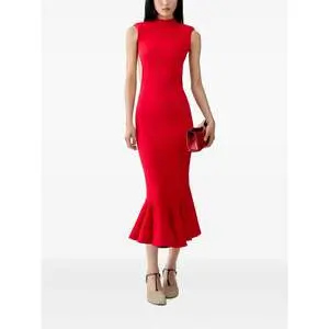 Jacquemus Sleeveless Mermaid Hem Cocktail Dress - Red