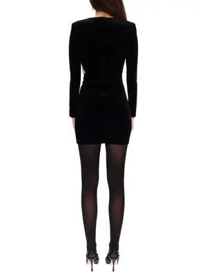 SELF-PORTRAIT Mini Velvet Dress