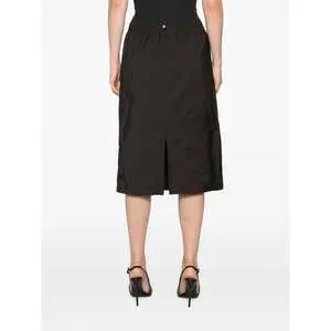 Carven Gathered Waist Skirt With Pearl Detail