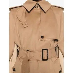 Burberry Camel Brown Cashmere Cape Coat - Cream