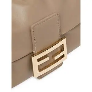 Fendi Neutrals Shoulder Bags - Cream