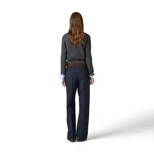 Miu Miu Stretch Wool Jogger Fit Pants