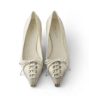 Prada Antiqued Leather Pumps