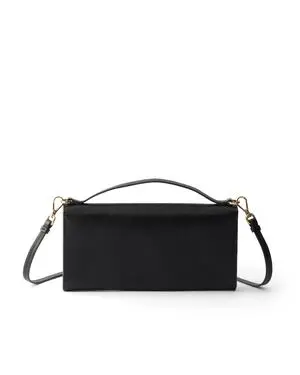 Prada Leather Wallet With Shoulder Strap