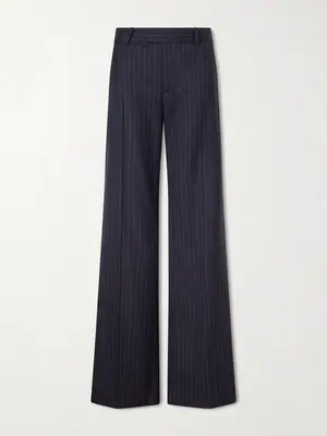 NILI LOTAN Bethany Pinstriped Wool-blend Pants
