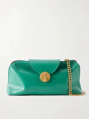 Versace Vivienne Medusa-detailed Leather Clutch