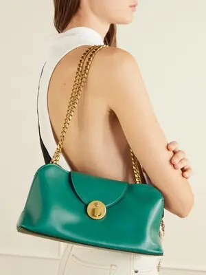 Versace Vivienne Medusa-detailed Leather Clutch