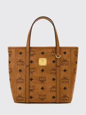 Mcm Toni Logo-print Coated Cotton Mini Crossbody Bag - Brown