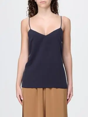 Max Mara Silk V-neck Camisole - Blue