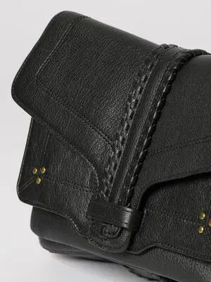 Jérôme Dreyfuss Harry Medium Grained Leather Crossbody Bag With Flap Closure