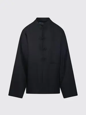 RÓHE Short Single-breasted Coat In Virgin Wool And Mohair With Toggle Closure - Black