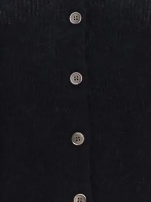 Our Legacy Long-sleeve Alpaca-wool Blend Cardigan - Black