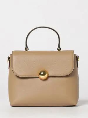 Furla Moonlight Cowhide Leather Handbag With Flap Closure