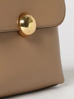 Furla Moonlight Cowhide Leather Handbag With Flap Closure