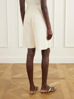 ANINE BING Bryson Canvas Knee-length Shorts