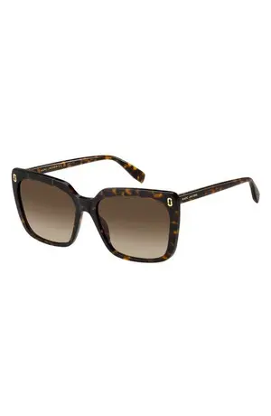 Marc Jacobs Gradient Square Sunglasses - Havana/brown Sf