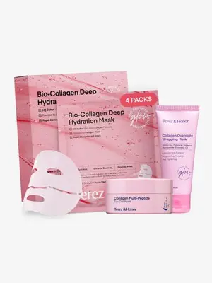 TEREZ & HONOR Korean Collagen Mask Set3-piece Bundle - No Color