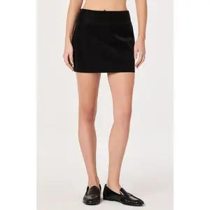 Astr The Label Arielle Faux Leather Skort - Black