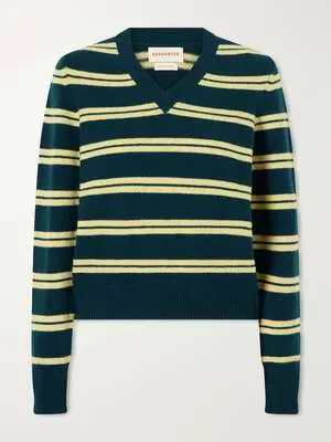 &daughter Sligo Striped Wool Sweater - Emerald
