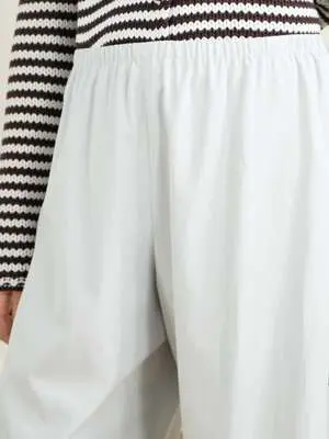 LA LIGNE Cotton-poplin Wide-leg Pants