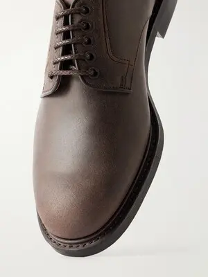 Church's Pentire Waxed-suede Derby Shoes