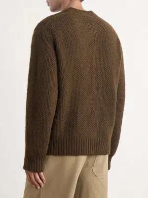 PIACENZA CASHMERE 1733 Cable-knit Alpaca And Wool-blend Sweater