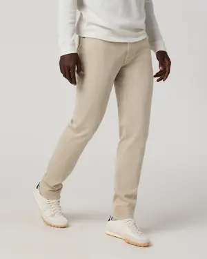 Vuori Benton Stretch Twill Pants Athletic Slim Fit - Limestone