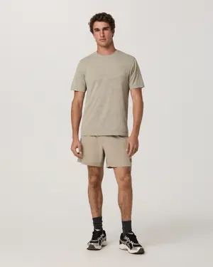 Vuori Short Sleeve Clearview Engineered T-shirt - Biscotti