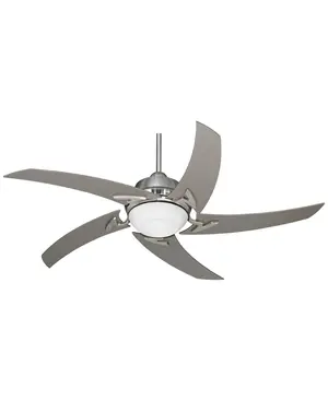 CASA VIEJA 52" Capri Brushed Nickel Led Ceiling Fan W/ 36" Rod