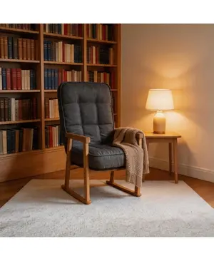 STREAMDALE FURNITURE Modern Adjustable Lounge Chair With Lumbar Support