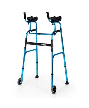 SUGIFT Folding Adjustable Aluminum Wheel Walking Frame